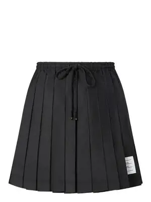THOM BROWNE Thom Browne Ripstop Pleated Mini Skirt