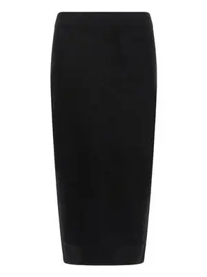 Max Mara Gamma Knit Midi Skirt - Black