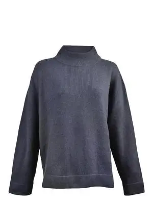 Brunello Cucinelli Ribbed High-neck Sweater - Blue