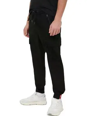 Alpha Industries Cargo-pockets Track Pants - Black