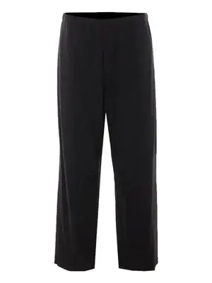 THE ROW Pascale Wool Twill Trousers - Black