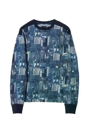 MAHARISHI Patchwork Effect Sweatshirt - Blue