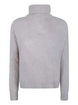 KUJTEN Roll Neck Cashmere Sweater - Neutrals