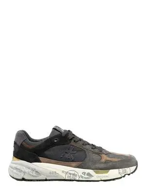 Premiata Premiata Mase Panelled Leather Sneakers Grey