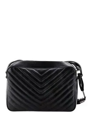 Saint Laurent Saint Laurent Lou Camera Bag Matelassé Chevron Leather Small Crossbody Bag Black