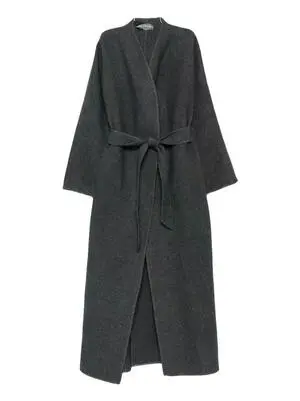 CORTANA Cortana Noon Belted Shawl-Collar Oversized Coat