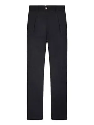 Incotex Pleated Tailored Trousers - Black