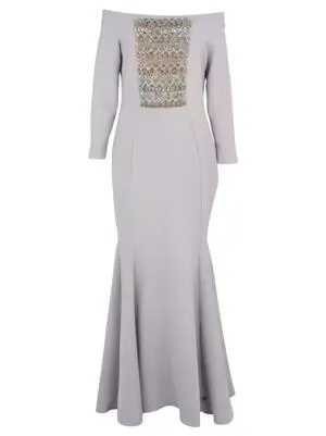 LOODYANA Loodyana Embellished Off-Shoulder Maxi Dress