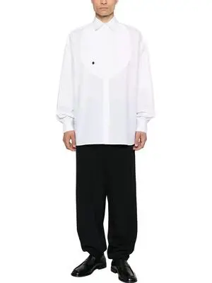 Jacquemus La Chemise Poisson Bib-panel Shirt - White