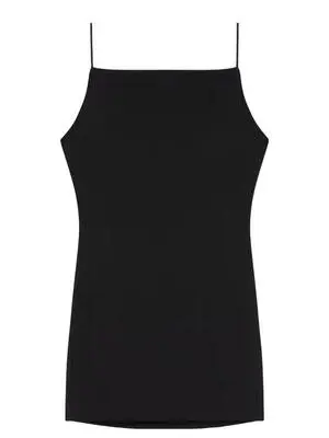 Givenchy Sliced Mini Dress In Crepe Cady - Black