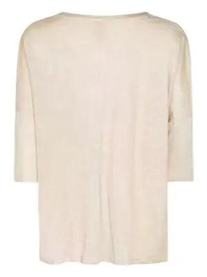 NOTSHY Emilie V-neck T-shirt - Neutrals