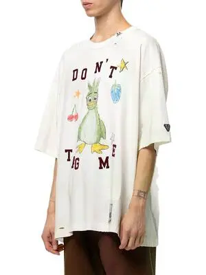 Mihara Yasuhiro Leon Doodle Printed T-shirt - Neutrals
