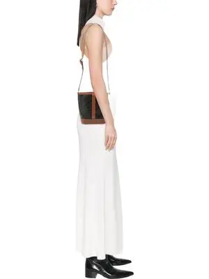 Celine Small Triomphe Coated Canvas Bucket Bag - Brown