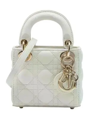 DIOR Christian Dior Micro Lambskin Lady Dior Satchel