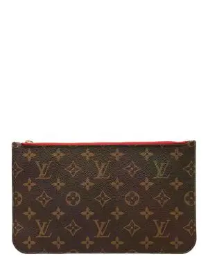 LOUIS VUITTON Louis Vuitton Monogram Canvas Pouch Brown