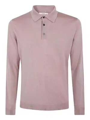 NUUR Long-sleeve Wool Polo Shirt