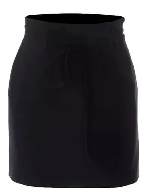 TWINSET Drawstring Waist Mini Skirt - Black