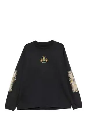 Rhude Bordeaux Reserve Graphic-print Long-sleeve T-shirt - Black