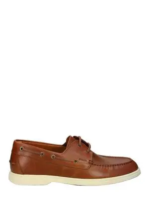 BOSS BOSS Lace-Up Leather Boat Shoes