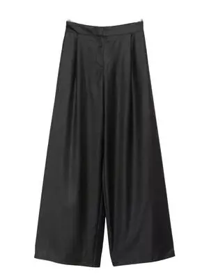 Dusan Pleated Wide-leg Trousers - Grey