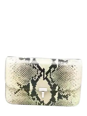 TOTÊME TOTEME T-Lock Snake-Effect Leather Crossbody Bag