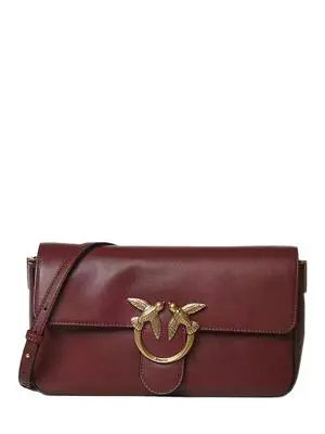 PINKO Pinko Love Birds Leather Shoulder Bag
