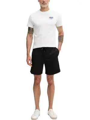Armani Exchange Jacquard Logo Track Shorts - Black