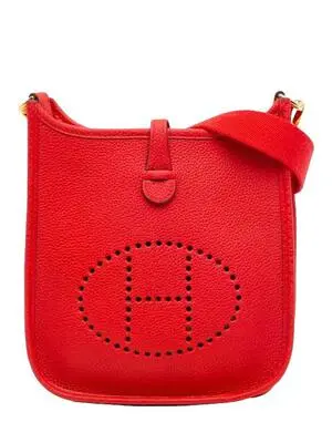 Hermès Clemence Evelyne I 16 Amazone Crossbody Bag - Red