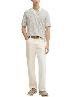 ARMANI EXCHANGE Monogram-print Short-sleeve Polo Shirt