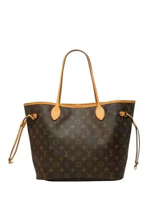 LOUIS VUITTON Louis Vuitton Monogram Neverfull MM Tote Bag Brown