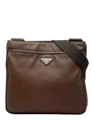 PRADA PRADA Vitello City Zip Top Crossbody Bag
