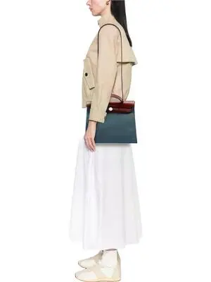 Hermès 2015 Toile Herbag Zip 31 Satchel - Blue
