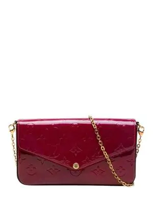 LOUIS VUITTON Monogram Vernis Pochette Felicie Bag - Pink