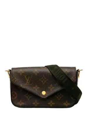 LOUIS VUITTON Monogram Canvas Felicie Strap And Go Crossbody Bag - Brown