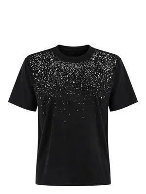 Liu Jo Crystal Embellished T-shirt - Black