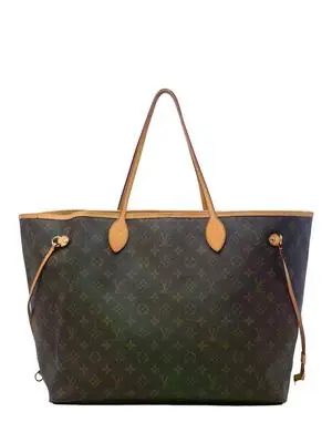 LOUIS VUITTON Louis Vuitton 2008 Monogram Neverfull GM Tote Bag Brown