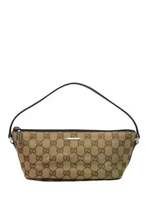 Gucci Gucci GG Canvas Boat Shoulder Bag Neutrals
