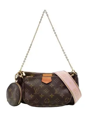 LOUIS VUITTON Louis Vuitton Monogram Multi Pochette Accessoires Satchel Brown