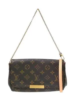 LOUIS VUITTON Louis Vuitton Monogram Clutch Bag Brown