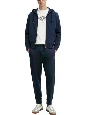 Armani Exchange Drawstring Logo-print Track Pants - Blue
