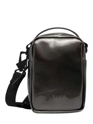 Rains Glossy Finish Logo-embossed Shoulder Bag - Grey