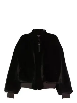 UTZON Shearling Bomber Jacket - Brown