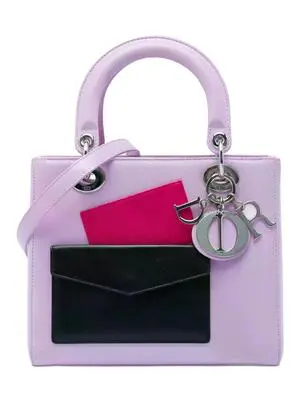 Dior Calfskin Lady Satchel - Purple