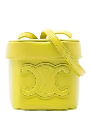 Celine Celine Calfskin Cuir Triomphe Box Bag Crossbody Yellow