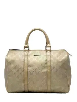 Gucci Gg Imprimé Joy Boston Bag - Gold