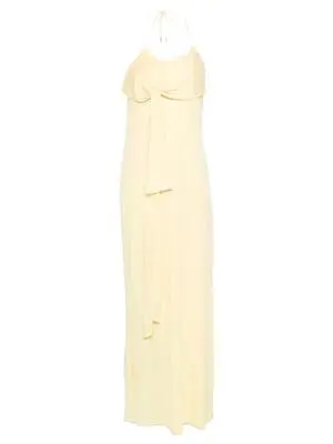Loewe X Paula's Ibiza Knot-detail Maxi Dress - Yellow