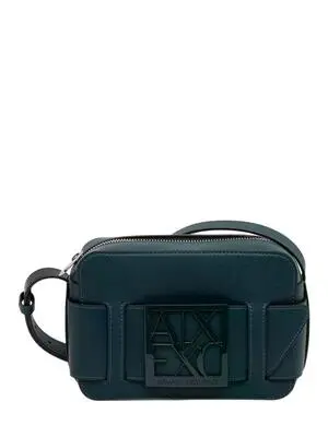 Armani Exchange Logo-plaque Shoulder Bag - Green