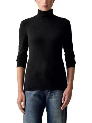 Marc O'polo Roll Neck Long Sleeve T-shirt - Grey