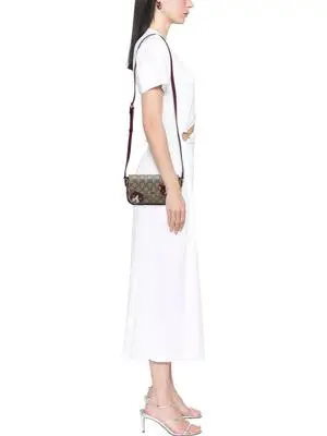 Gucci Gg Supreme Ophidia Crossbody Bag - Neutrals