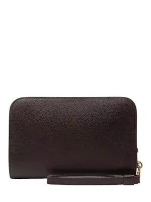 LOUIS VUITTON Taiga Leather Baikal Pochette Clutch Bag - Red